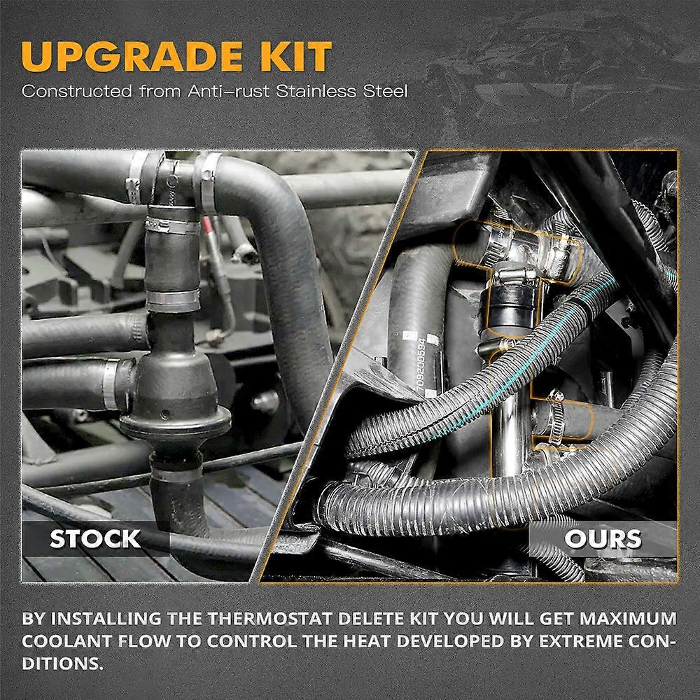 Stainless Steel Thermostat Delete Kit Cooler For Can-Am Maverick X3 Max ...