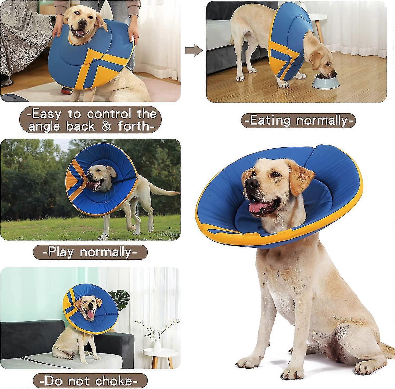 Dog Cone, Adjustable Dog Cones For Large Dogs After Surgery Cone Of ...