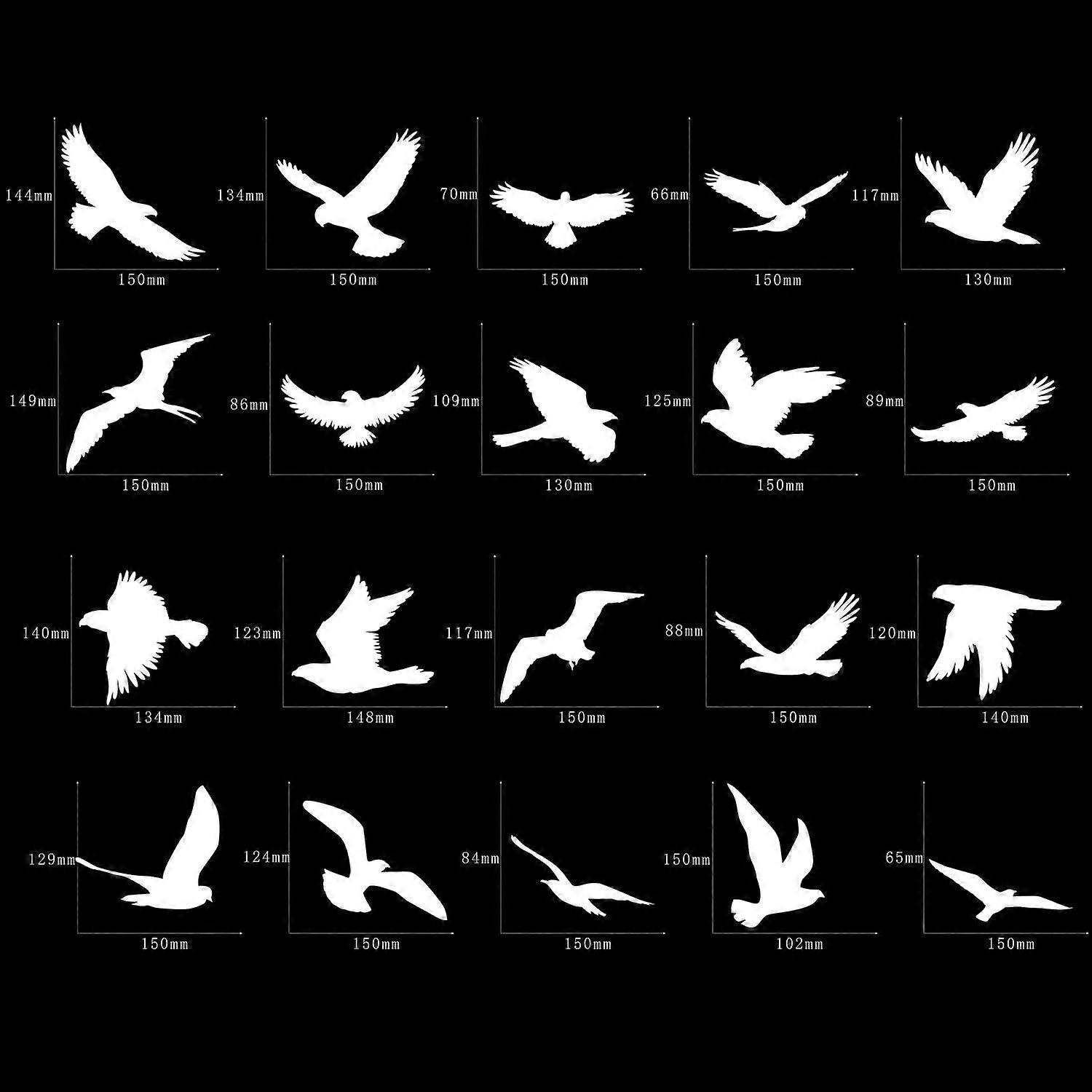 Wide Anti-Collision Bird Stickers Bird Strike Prevention Window ...