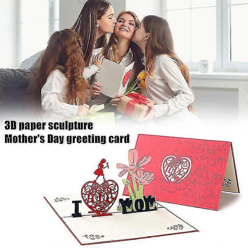 Nieuwe trend 3d moederdag pop-up kaarten mooie bloemen kaart verjaardag ...