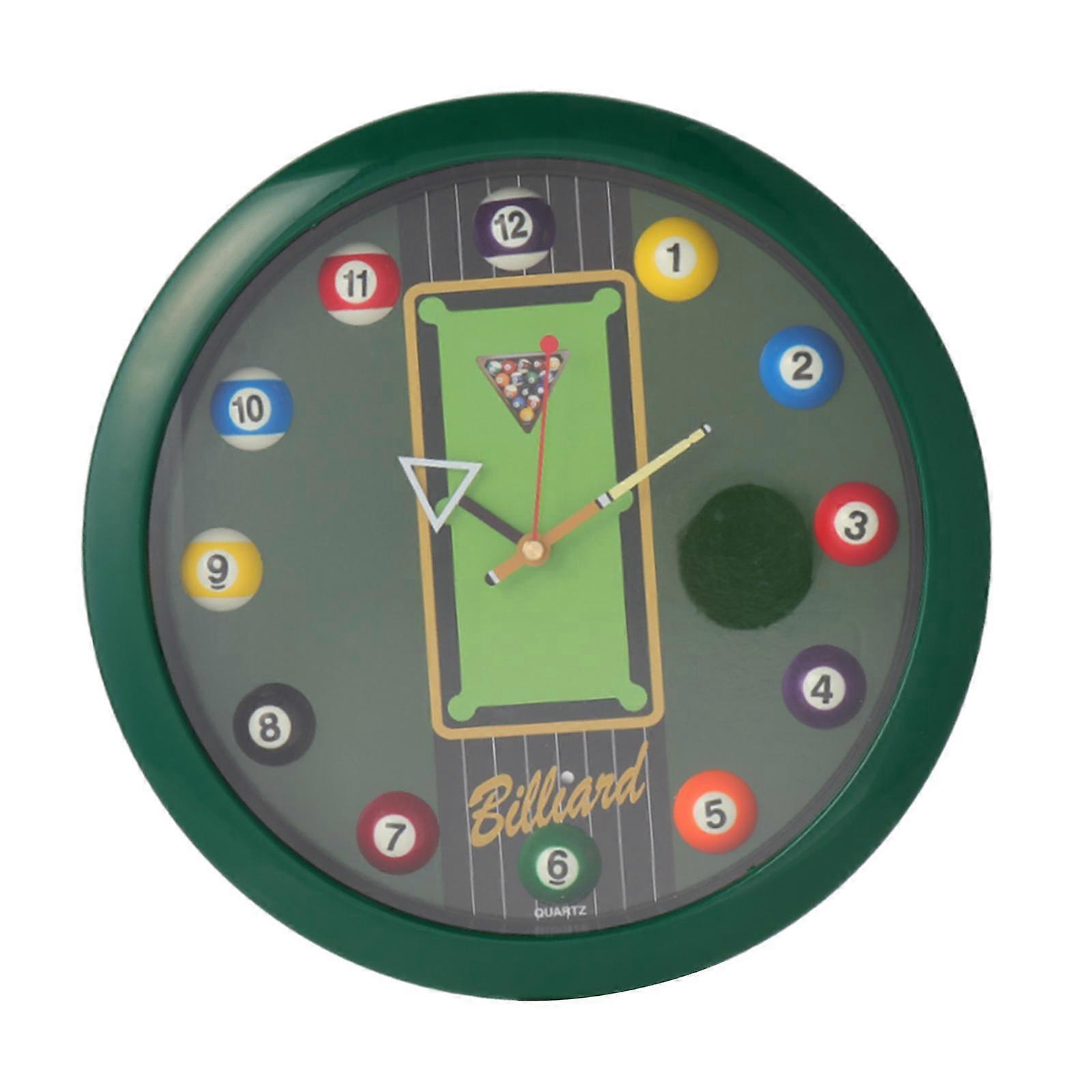 Billiard Pool Ball Wall Clock Wall Decoration for Pool Hall Snooker ...