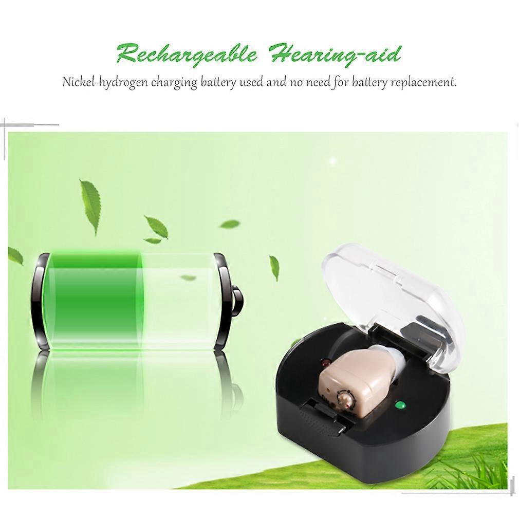 JZ-1088H2 Audiphone Rechargeable Hearing-aid Amplifier Invisible Deaf ...