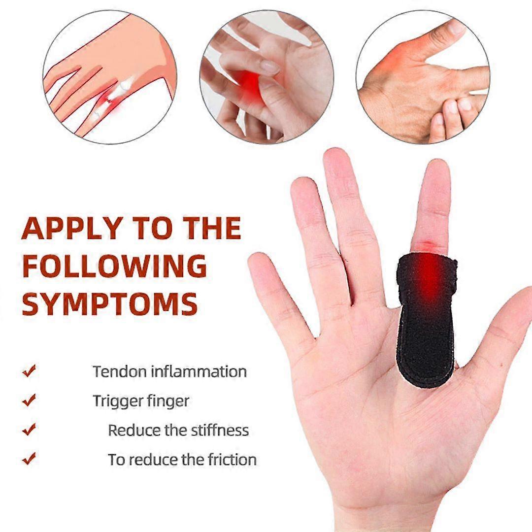 Triggerfingerskena, stödortos för mitten, ring, index, tumme och pinky ...