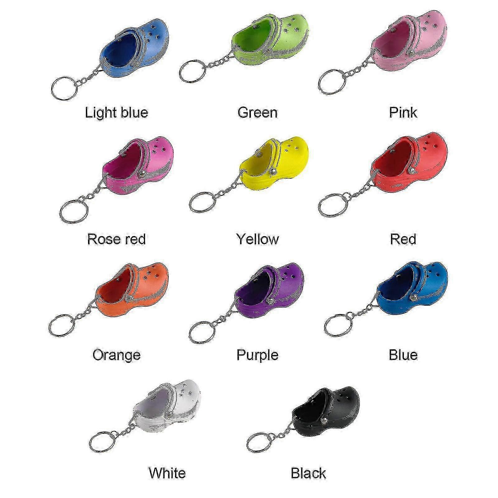 Mini Crocs Sandal Keychain Charm Keyring Key Holder Novelty Keychain ...