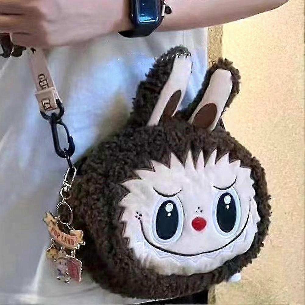 Bag ，Cartoon Labubu Plush Cross-boday Bag Leisure Large Capacity Zipper ...
