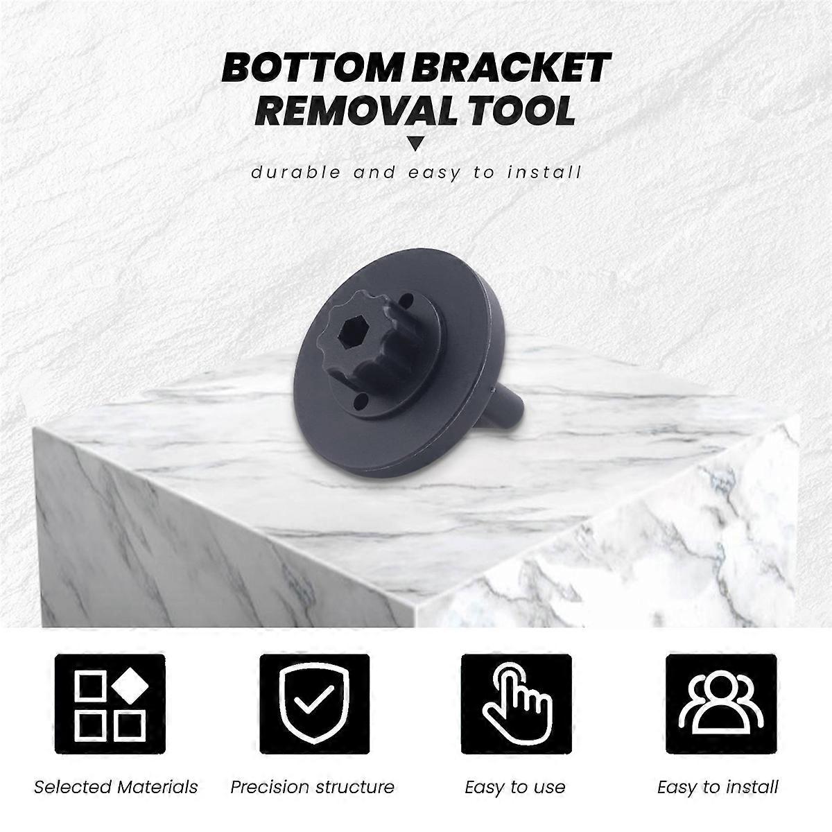 Bike Crank Arm Dust Cap Bolt Install Remover Adjusting Wrench Tool for Shimano 8 Teeth Internal ...