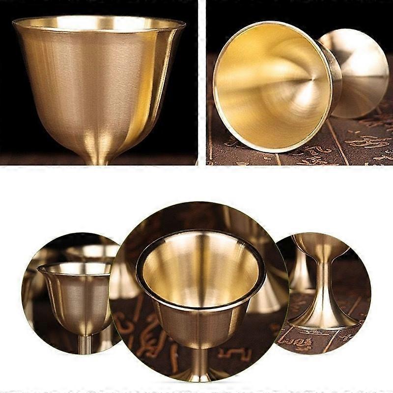 (New arrival) Bar Cocktail Whiskey Pure Copper Goblet, Standard sizes ...