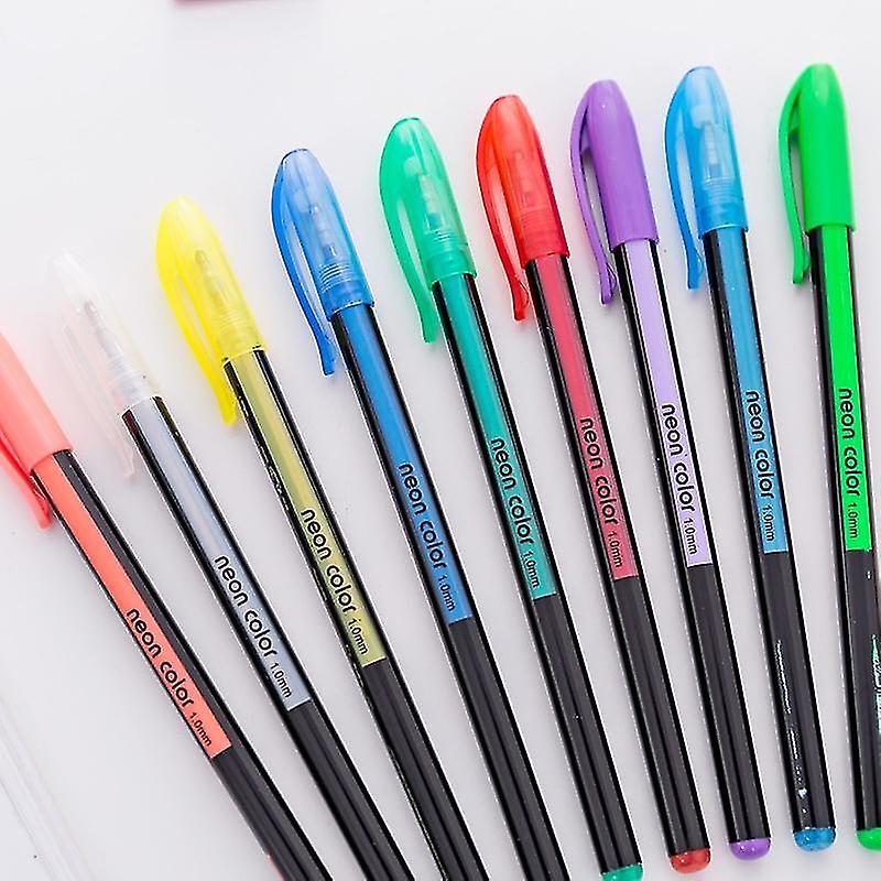 12/24/36/48 Colors Gel Pen Set Portable Glitter Drawing Gel Pens Art ...