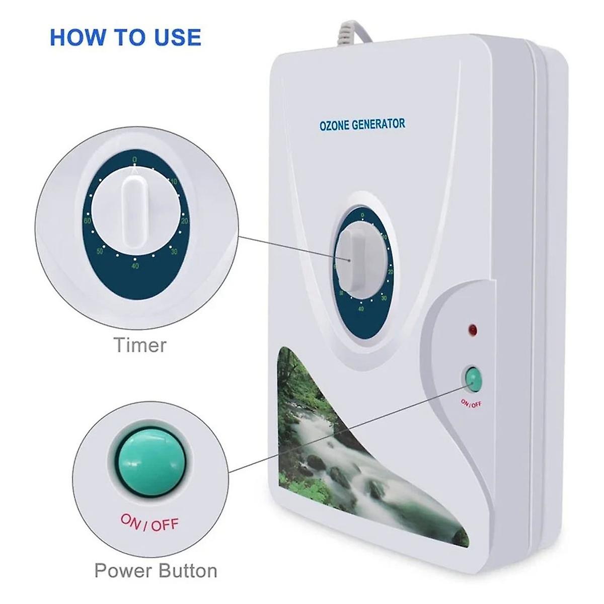 Portable Ozone Generator 600Mg Water Ozonator O3 Ozone Machine for Home ...