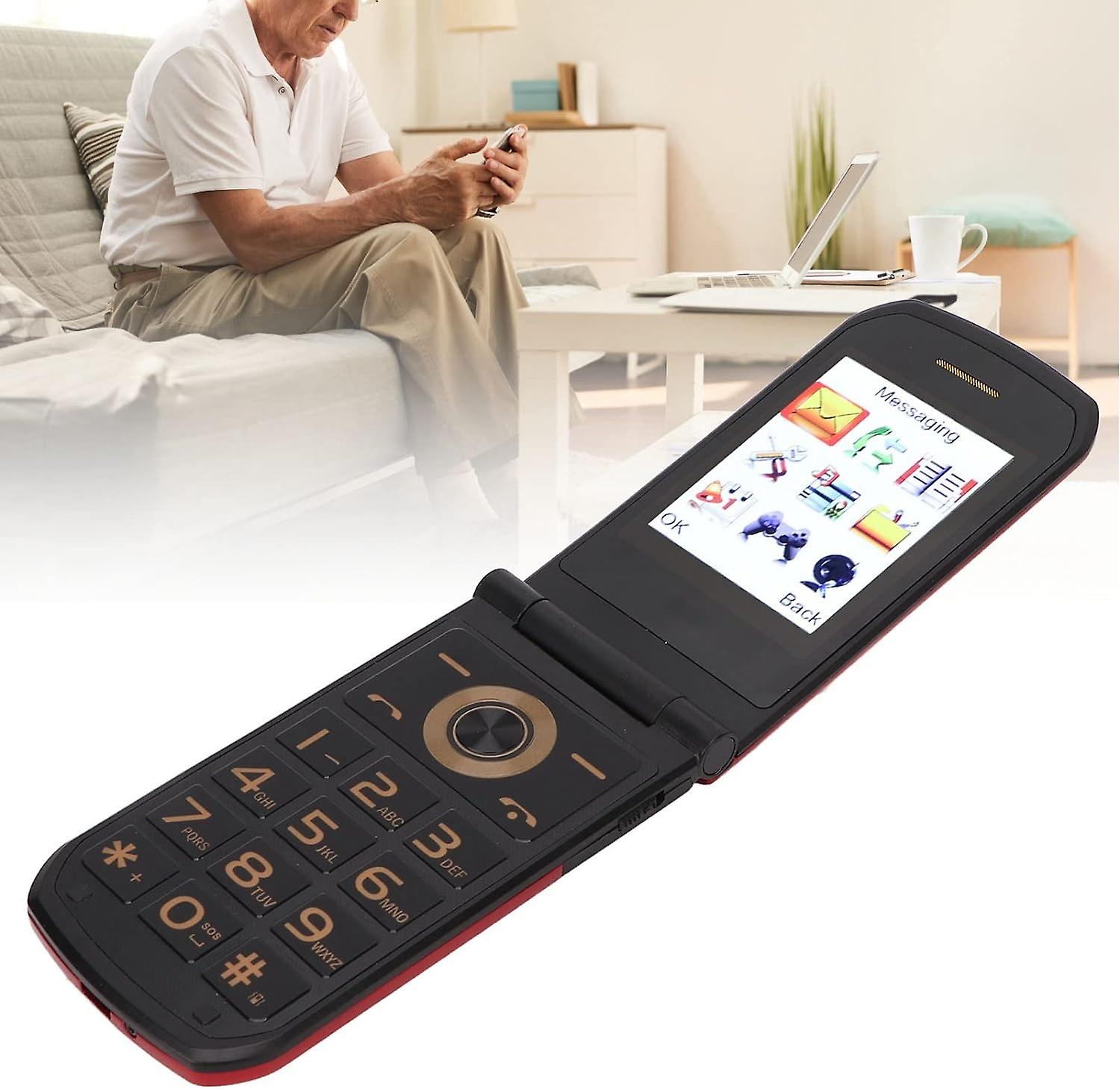 Seniors Flip Cell Phone, Big Buttons Loud Speaker Unlocked Phone with ...