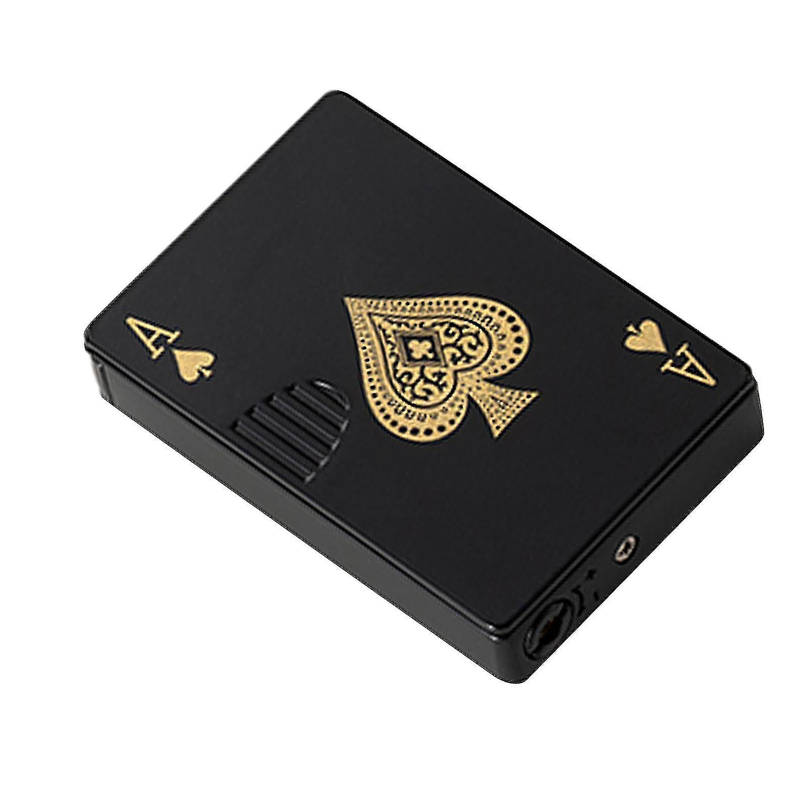 Poker Lighter Spade A Zinc Alloy Windproof Uv Money Check Refillable ...
