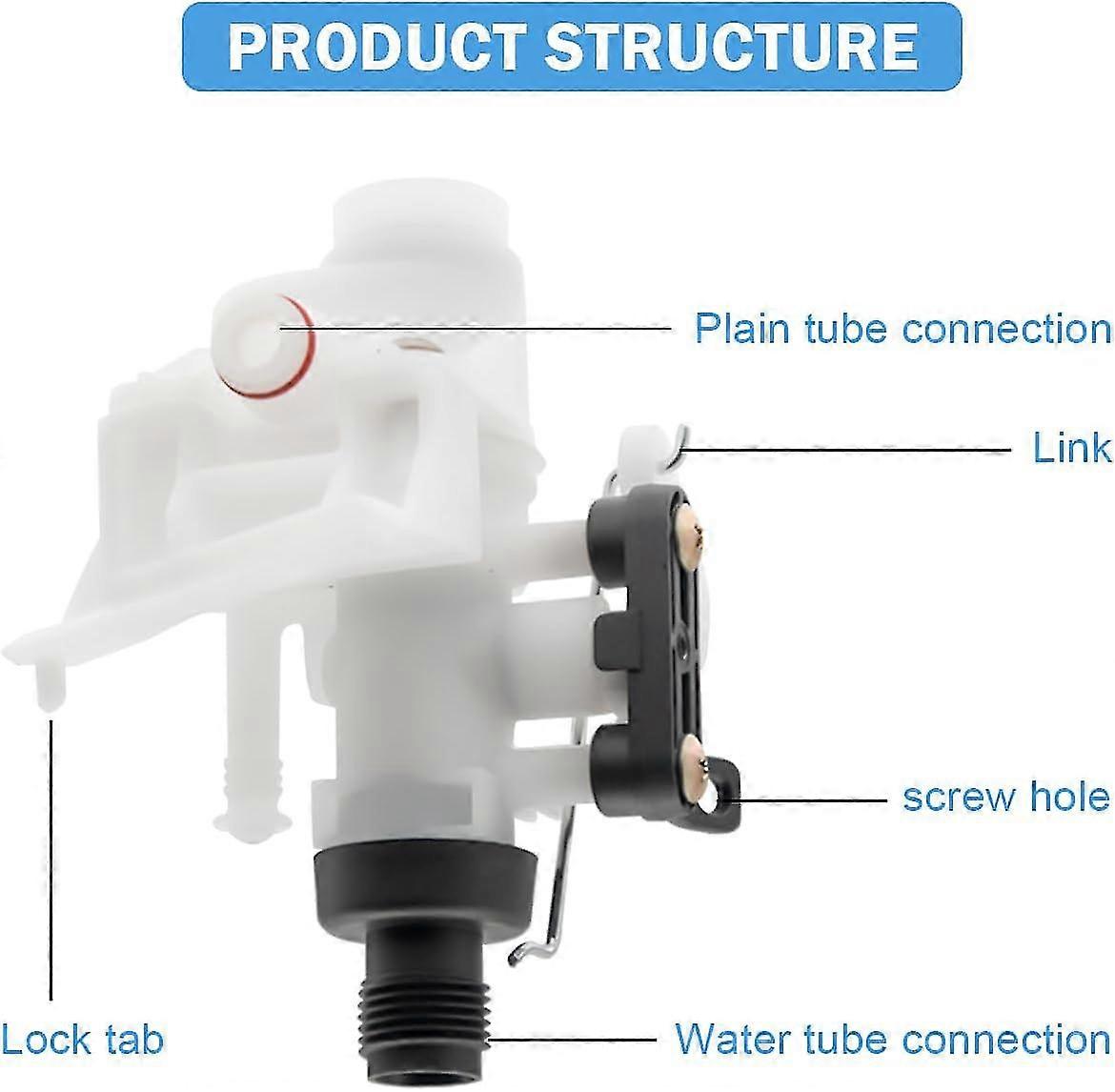 31705 RV Toilet Water Valve KitRV Toilet Parts Replacement Thetford ...