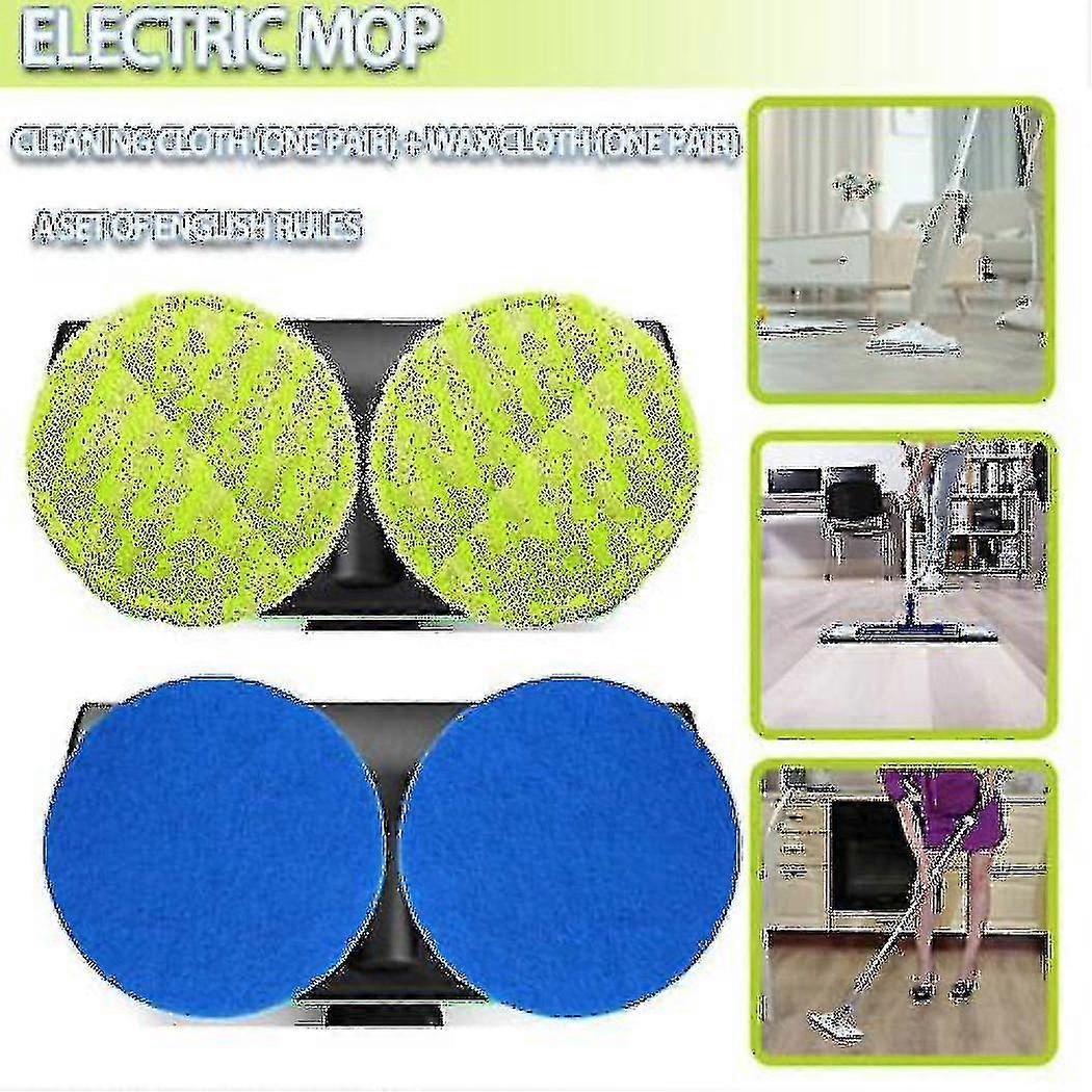 2 In1 Electric Rechargeable Cordless Floor Cleaner Scrubber Polisher ...
