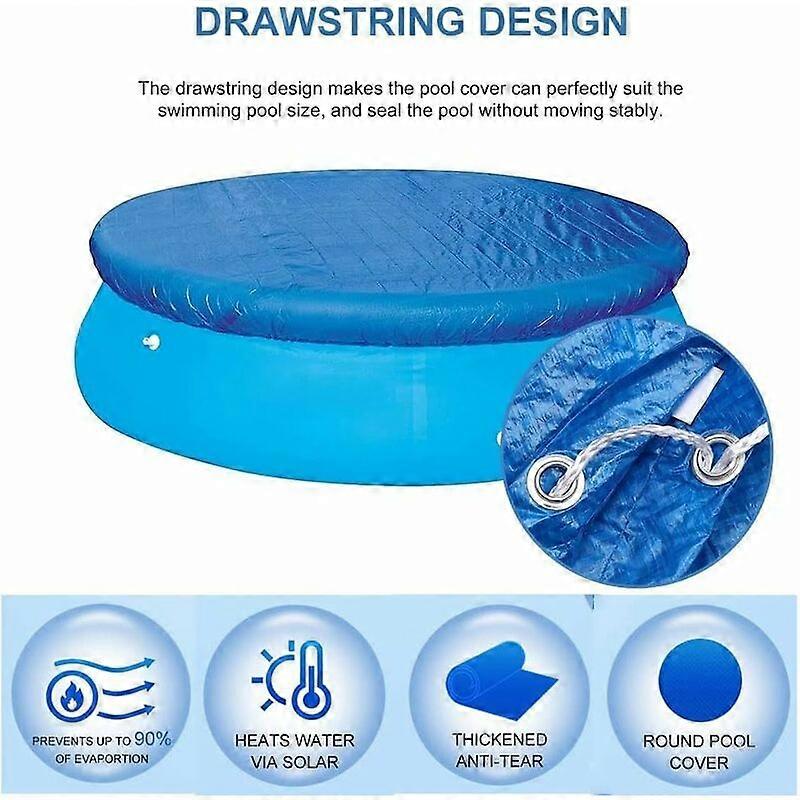 Swimming Pool Cover, Round Swimming Pool Protective Cover, Durable ...