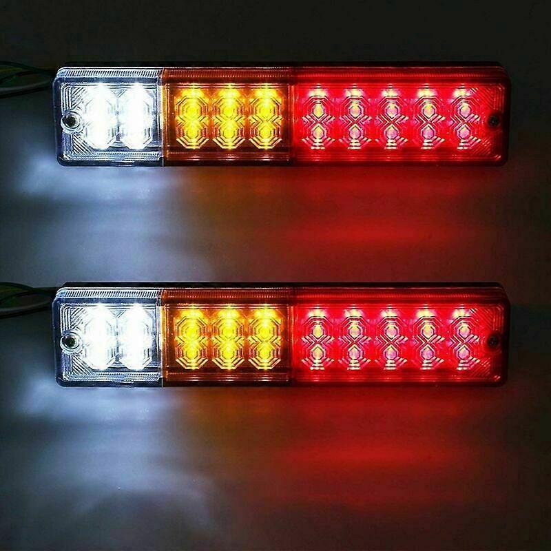 2pcs LED Tail Lights Reversing Lights Turn Signal Reverse Lights 40 LED ...