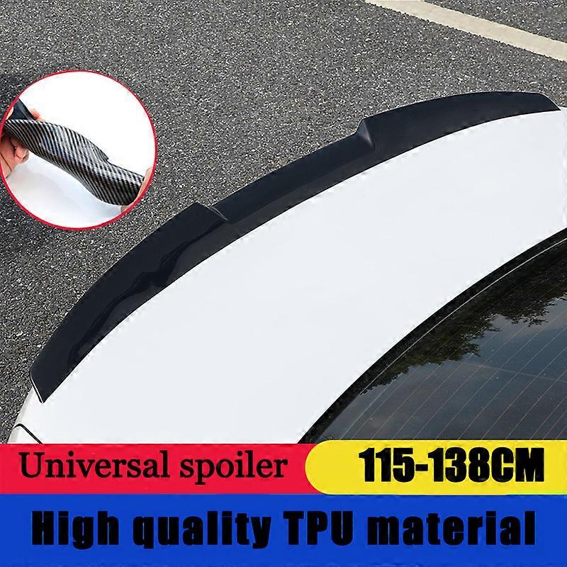 Universal Car Spoiler Car Free Perforated Top Center Wing Trunk Spoiler ...