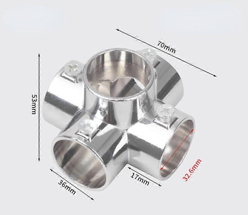 Round pipe connector zinc alloy tee right-angle four-way T-pass elbow ...