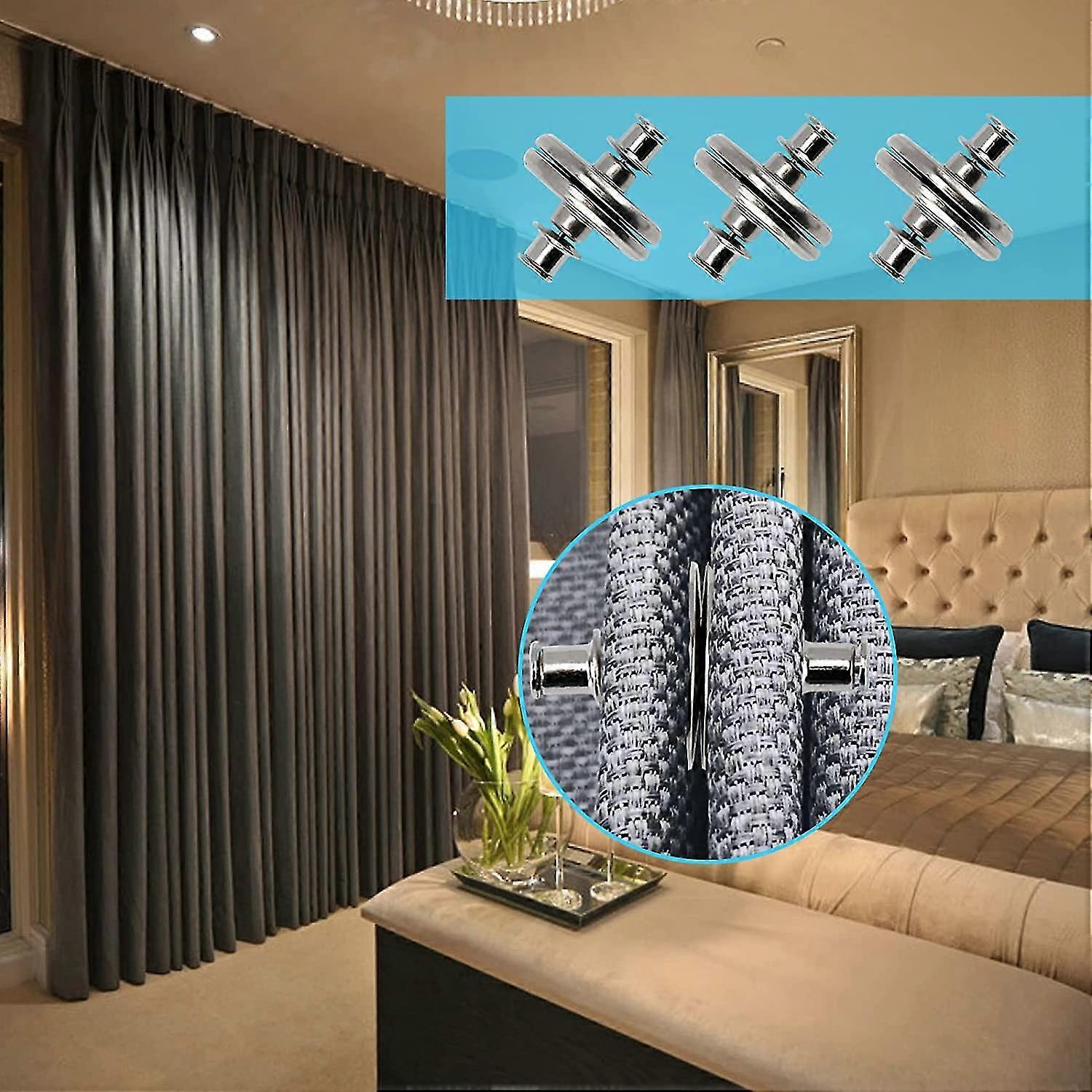 10 Pairs Magnetic Curtain Tiebacks Curtain Magnets Closure Curtain ...