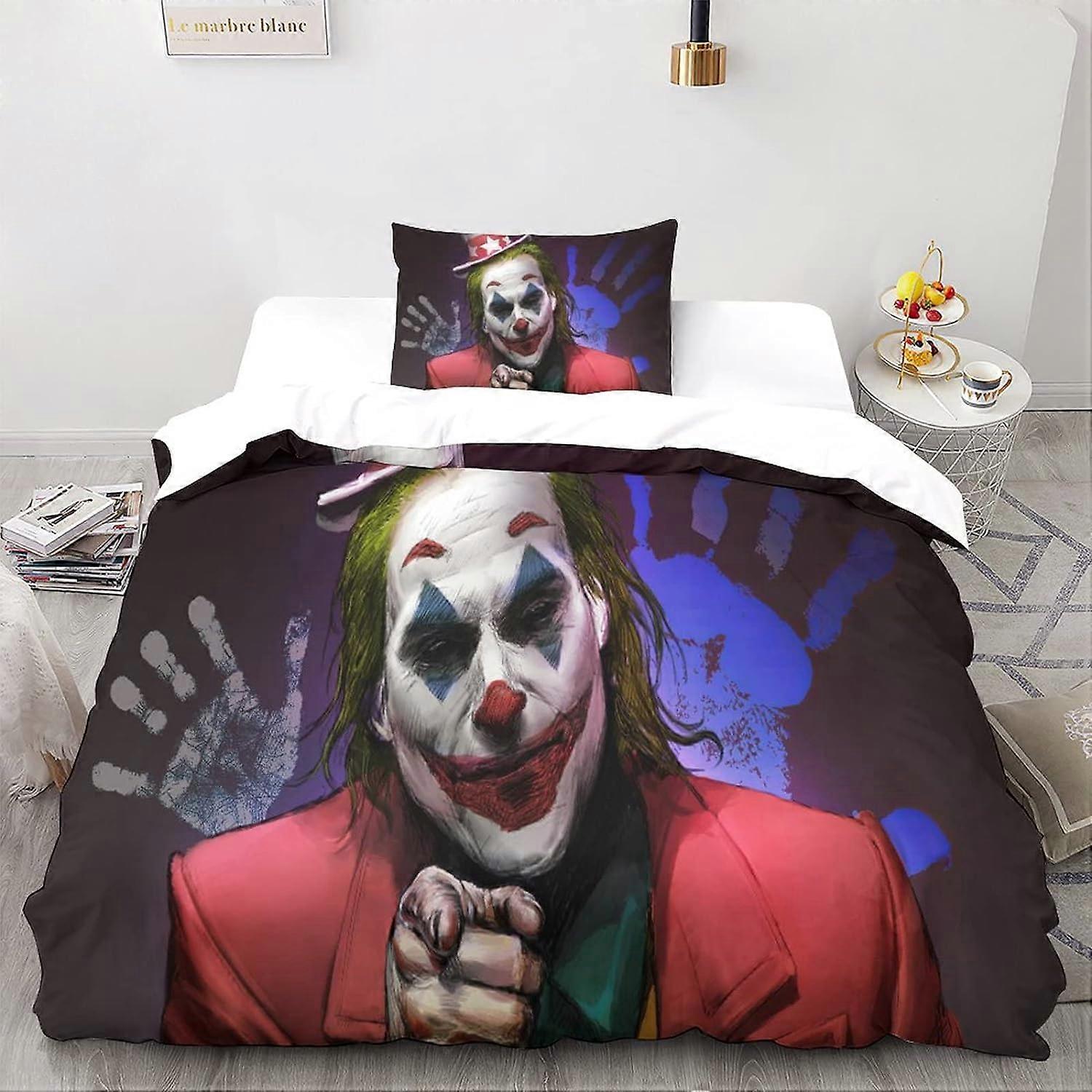 Joker Duvet Cover Set, with Pillowcases Microfiber Bedding Set with ...