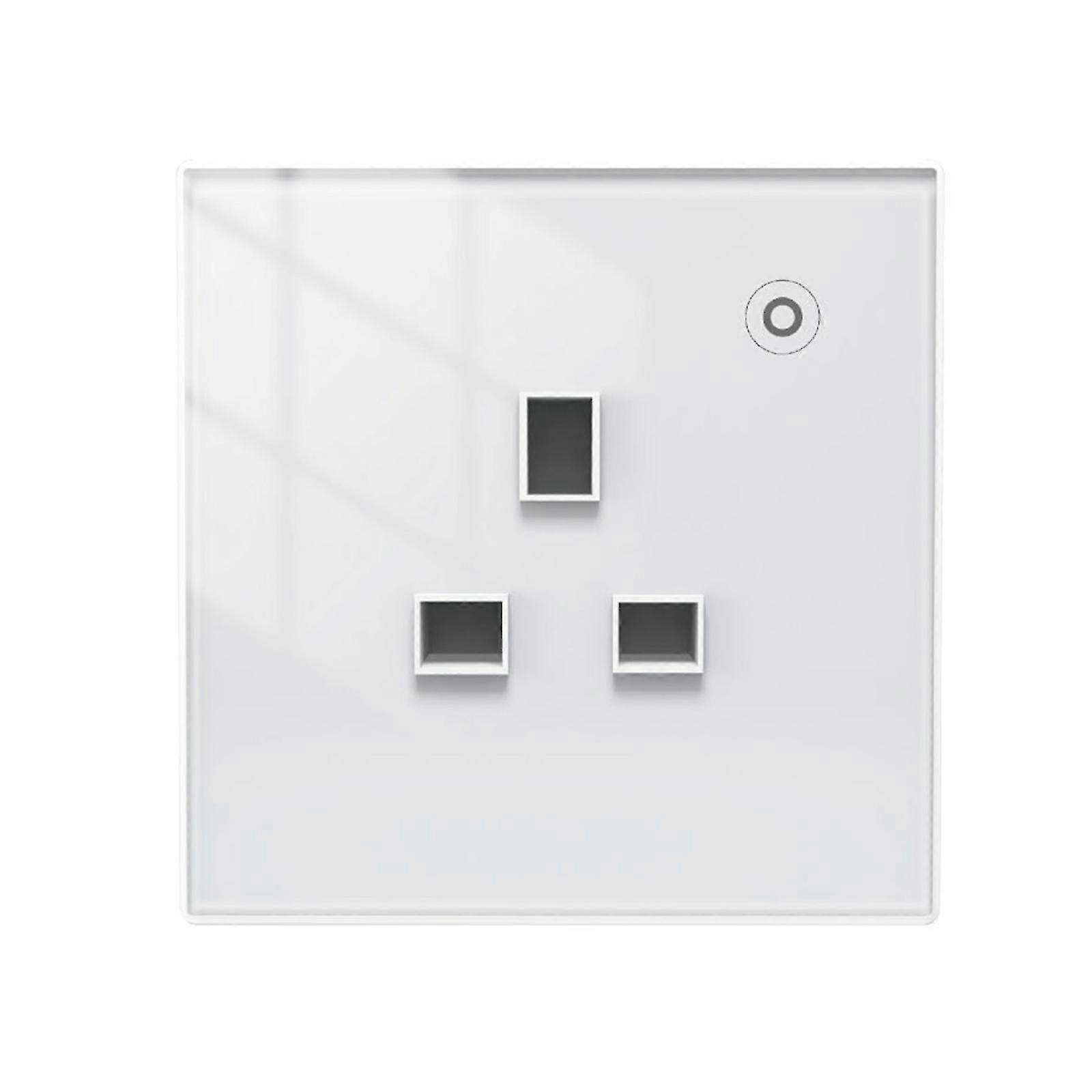 Wall Socket Glass Panel App Control Eu/uk/fr Outlet Power Monitor Voice ...