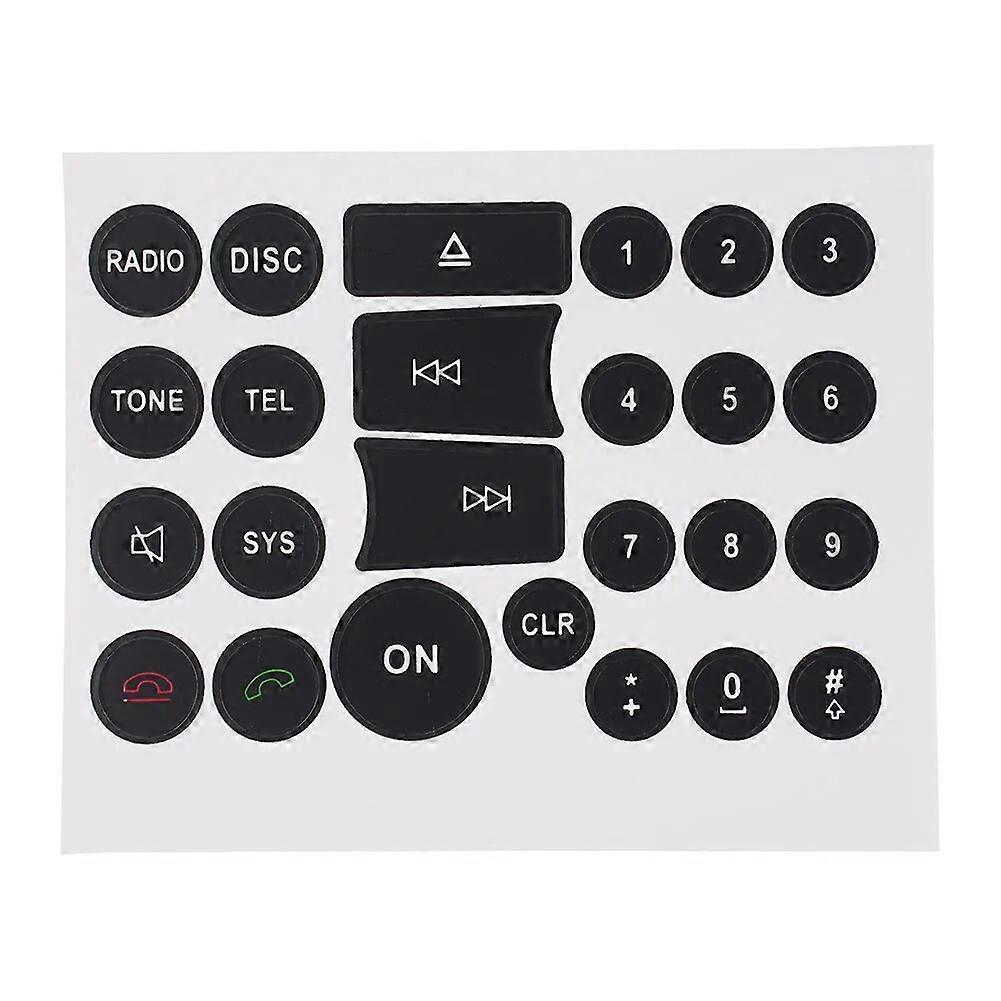 Car AC Button Repair Sticker Matte Black Decals Stickers For Mercedes ...