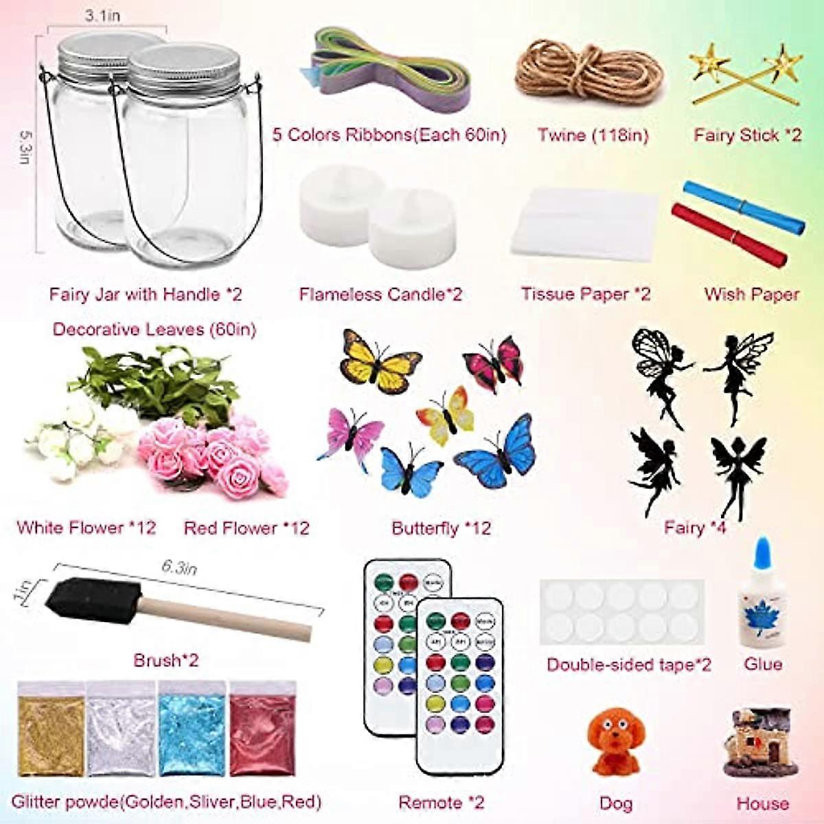 Alritz Fairy Lantern Craft Kit - Gift for Kids Girls - Remote Control ...