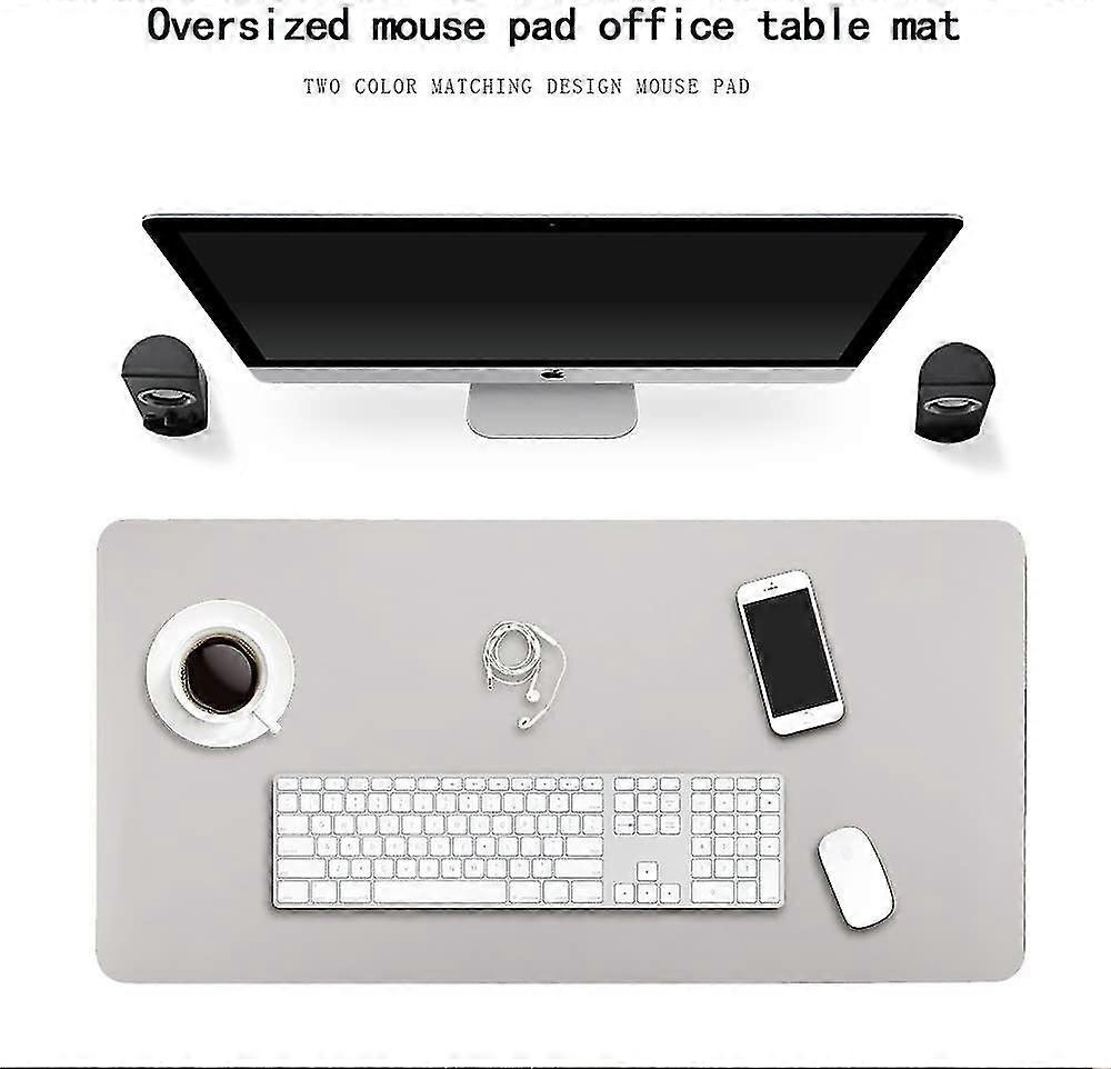 Waterproof Desk Pad, Office Laptop Desk Pad, Pu Leather Desk Pad, Dual ...