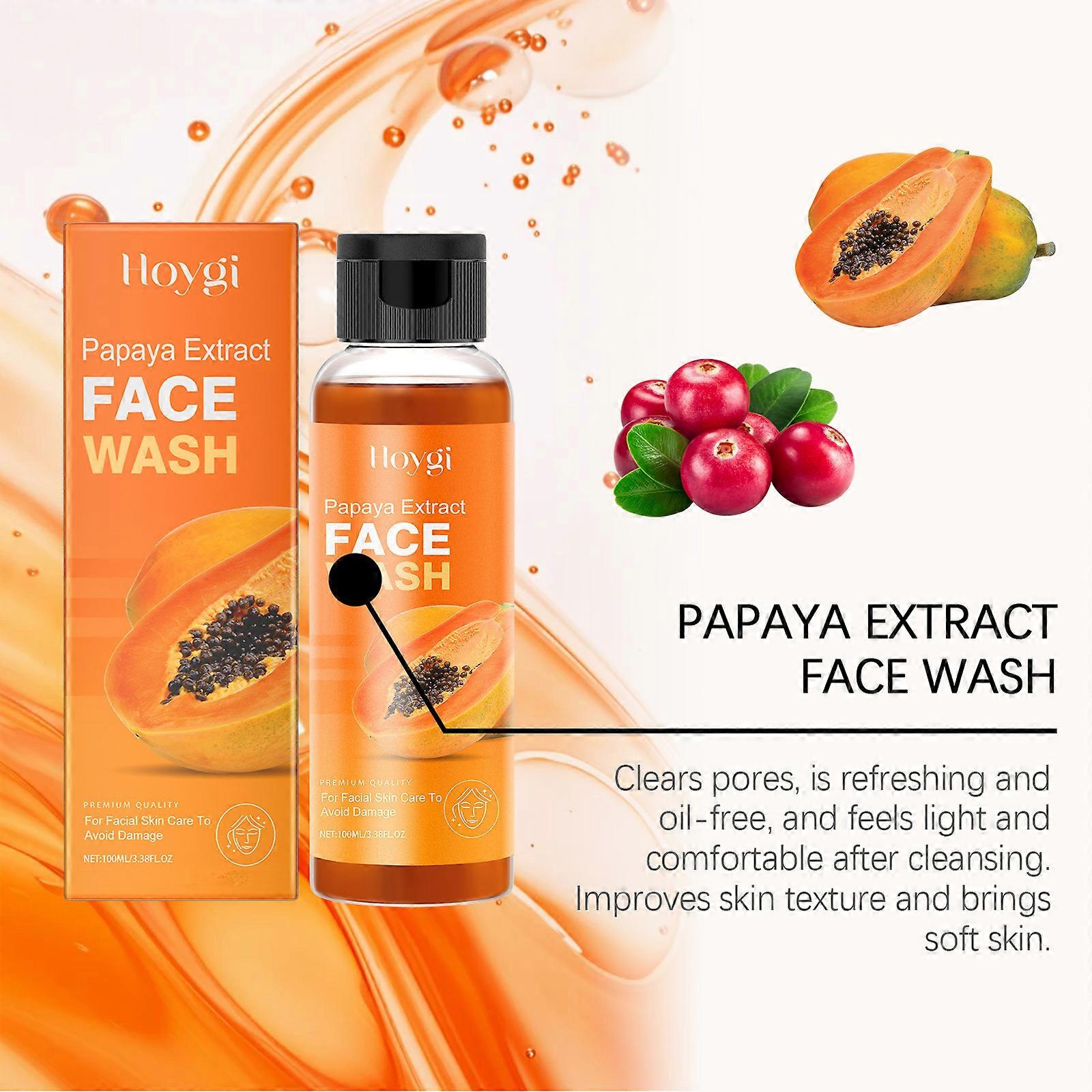 Papaya facial cleanser, clean pores without tight,Naturals Papaya Face ...