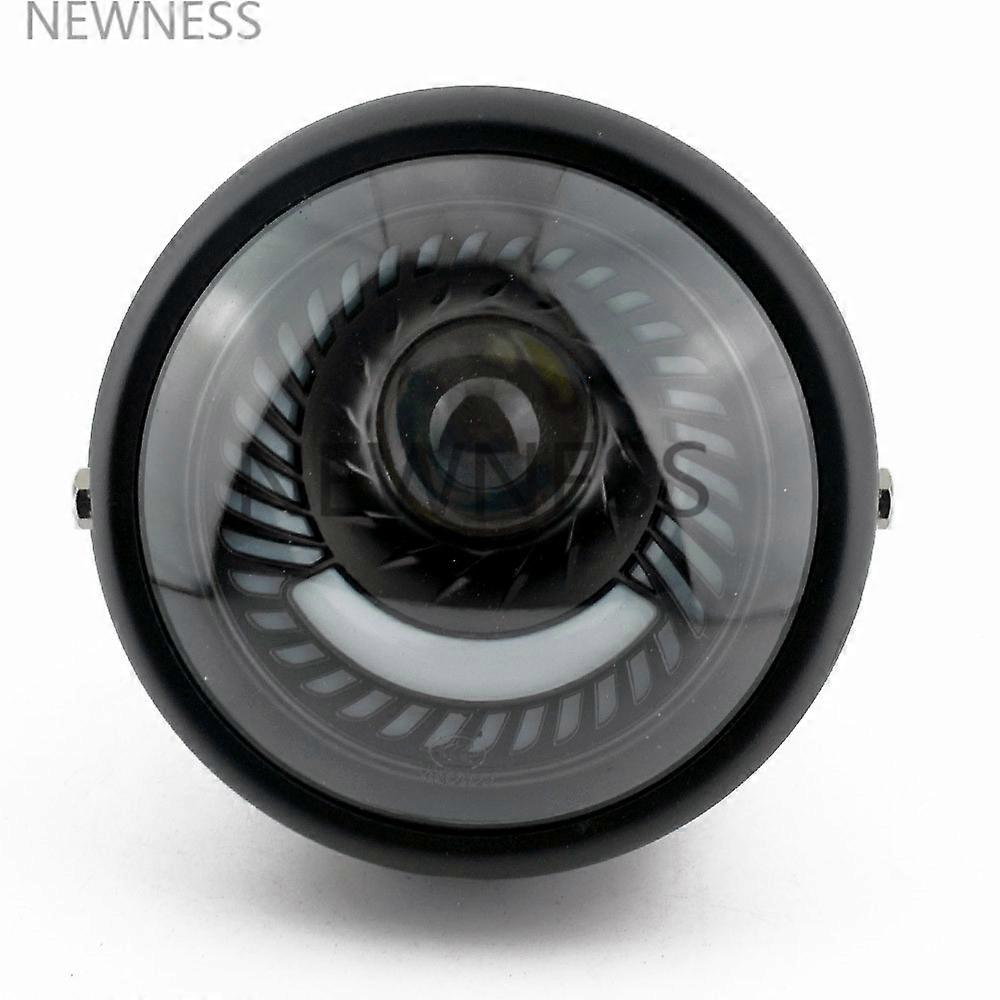 6.5 inch Motorcycle Headlight Lights Bracket Moto Front Light Blue ...