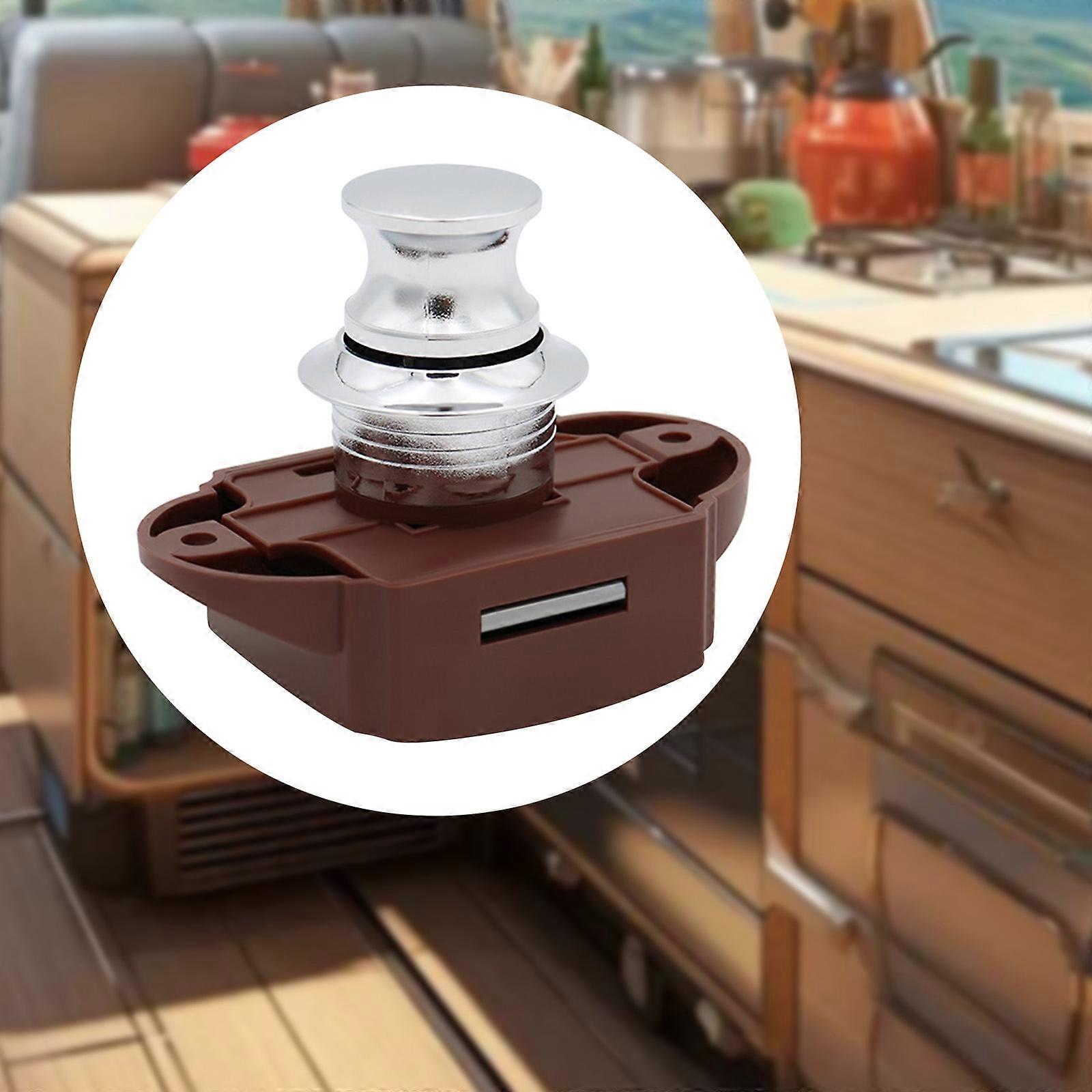 Push Button Drawer Lock Latch Button Lock for Yachts Rv Cupboard ...