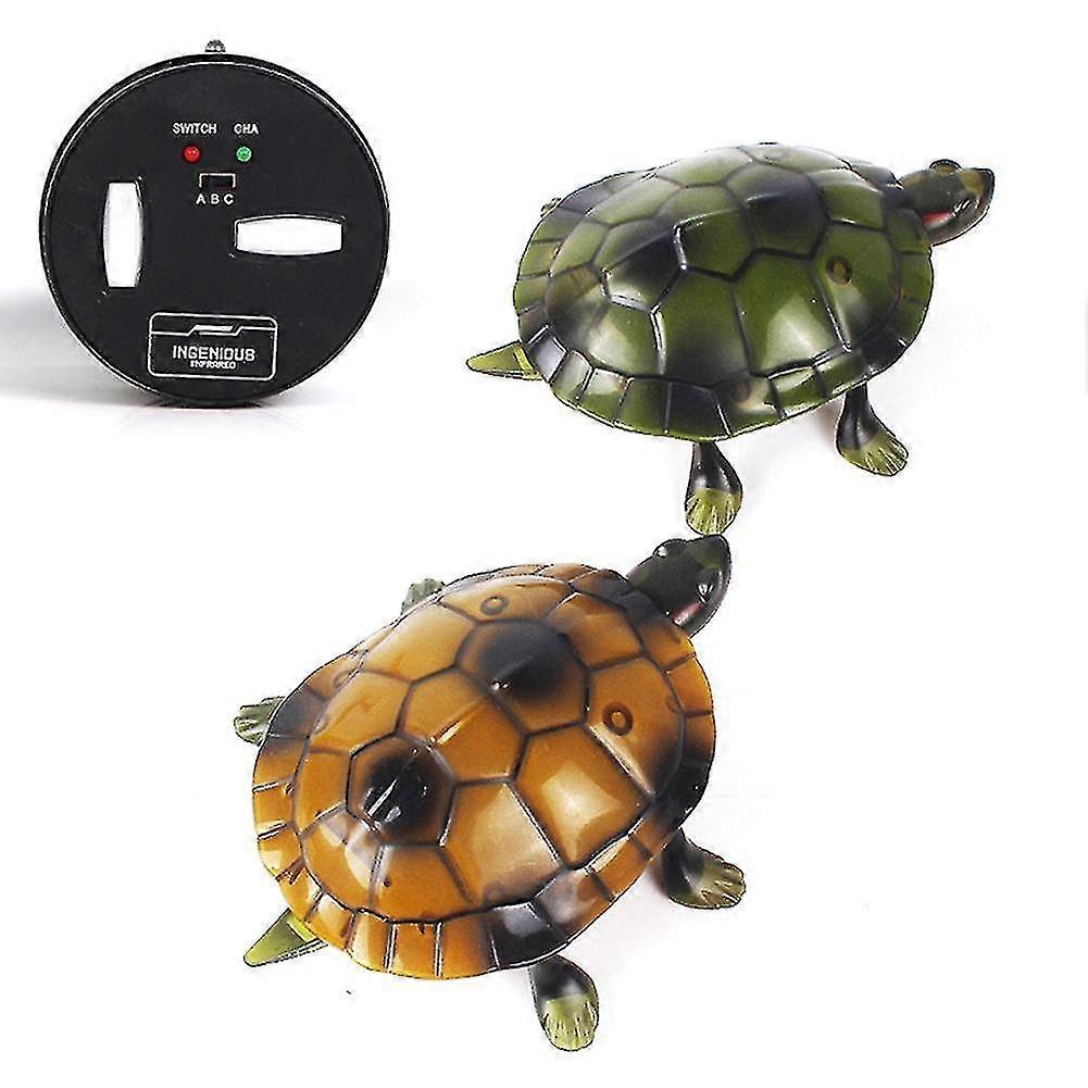 Simulation Infrared Remote Control Electric Luminous Turtle Robot Kids ...