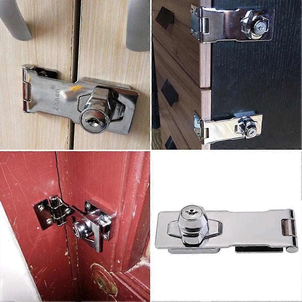 Key Lock Latch with Built-in Lock, Self-Locking Door Catch for Door ...
