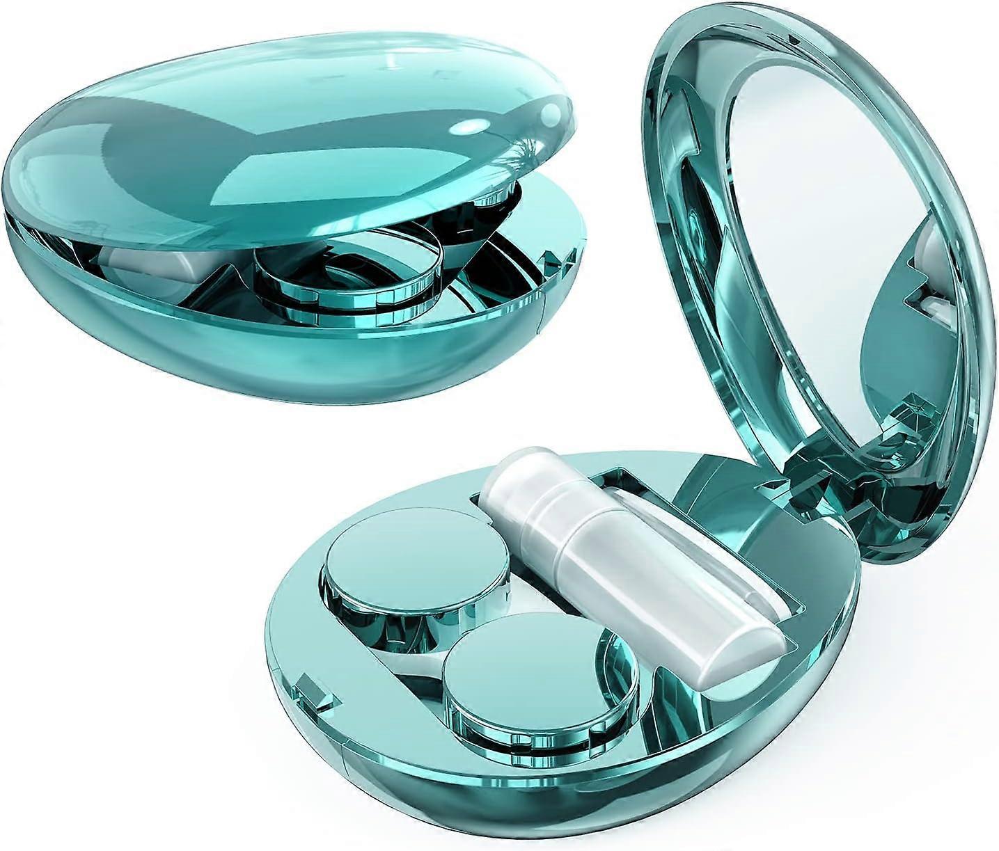 Contact lens case, portable contact lens case set with mirror, travel ...