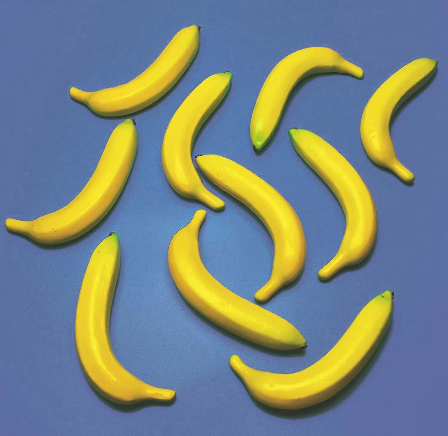 Artificial Yellow Bananas Lifelike Simulation Fake Fruit Home House ...
