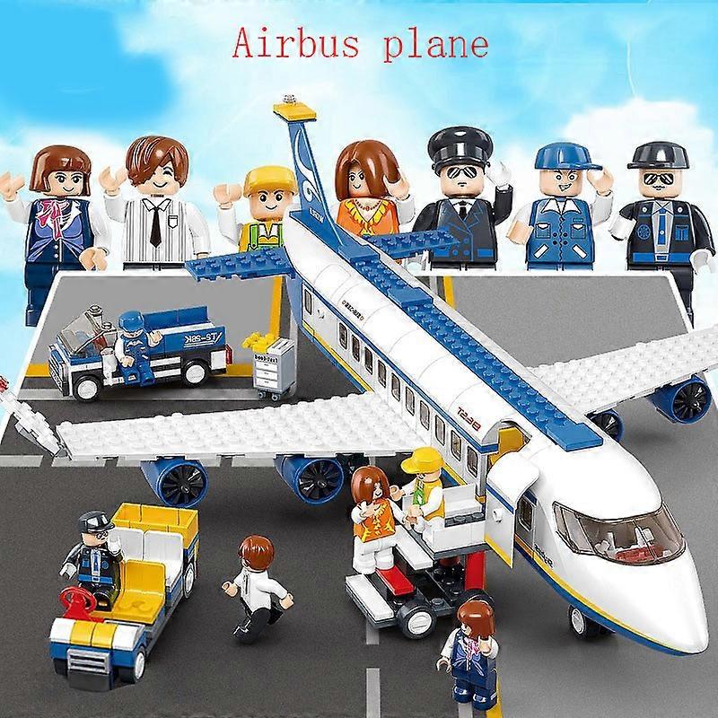City Airport Airbus Aircraft Airplane Plane Model Building Blocks ...