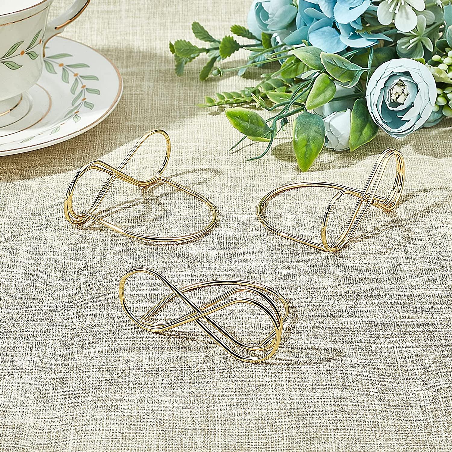 10 Position Card Holder Gold Unlimited Message Holder Table Number ...