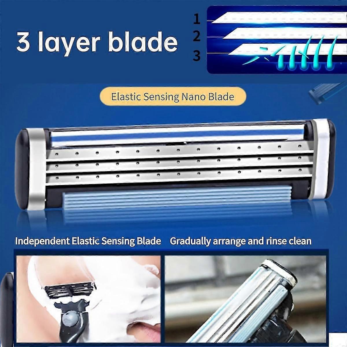 Blades Refills for Mach3, Blades for , Manual Blades Refills, Mens ...