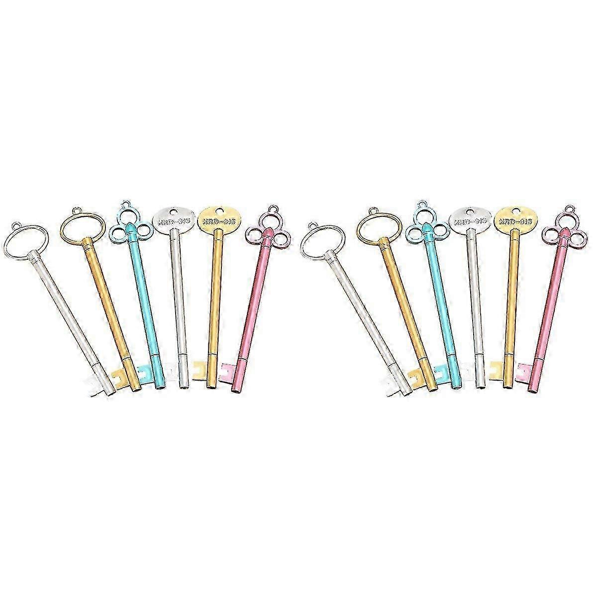 36 Pcs Vintage Key Shaped Pen Gel Pens With 0.5mm Fine Point Office ...