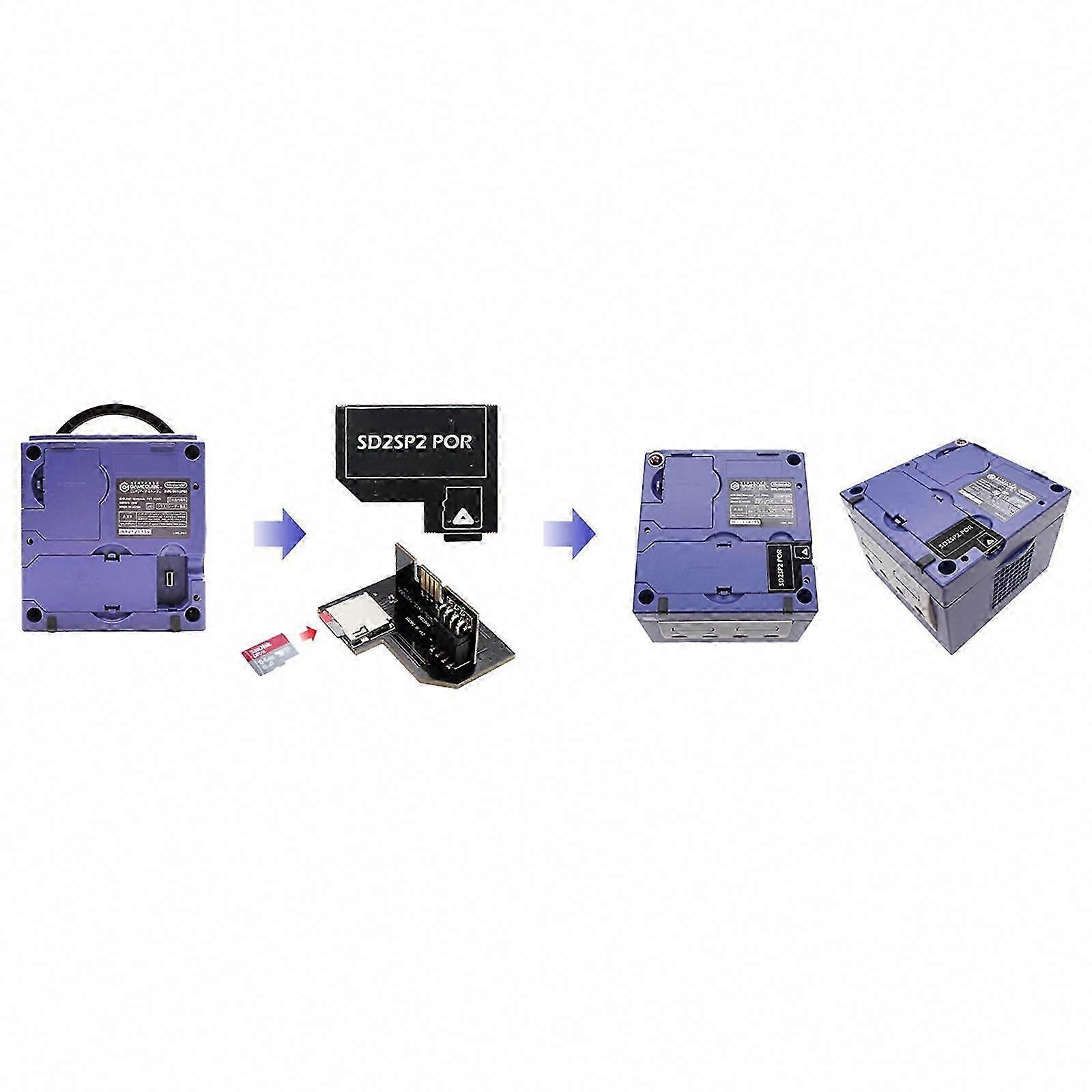 SD2SP2 Pro SD Card Adapter Load SD Card TF Card Reader for Gamecube for ...