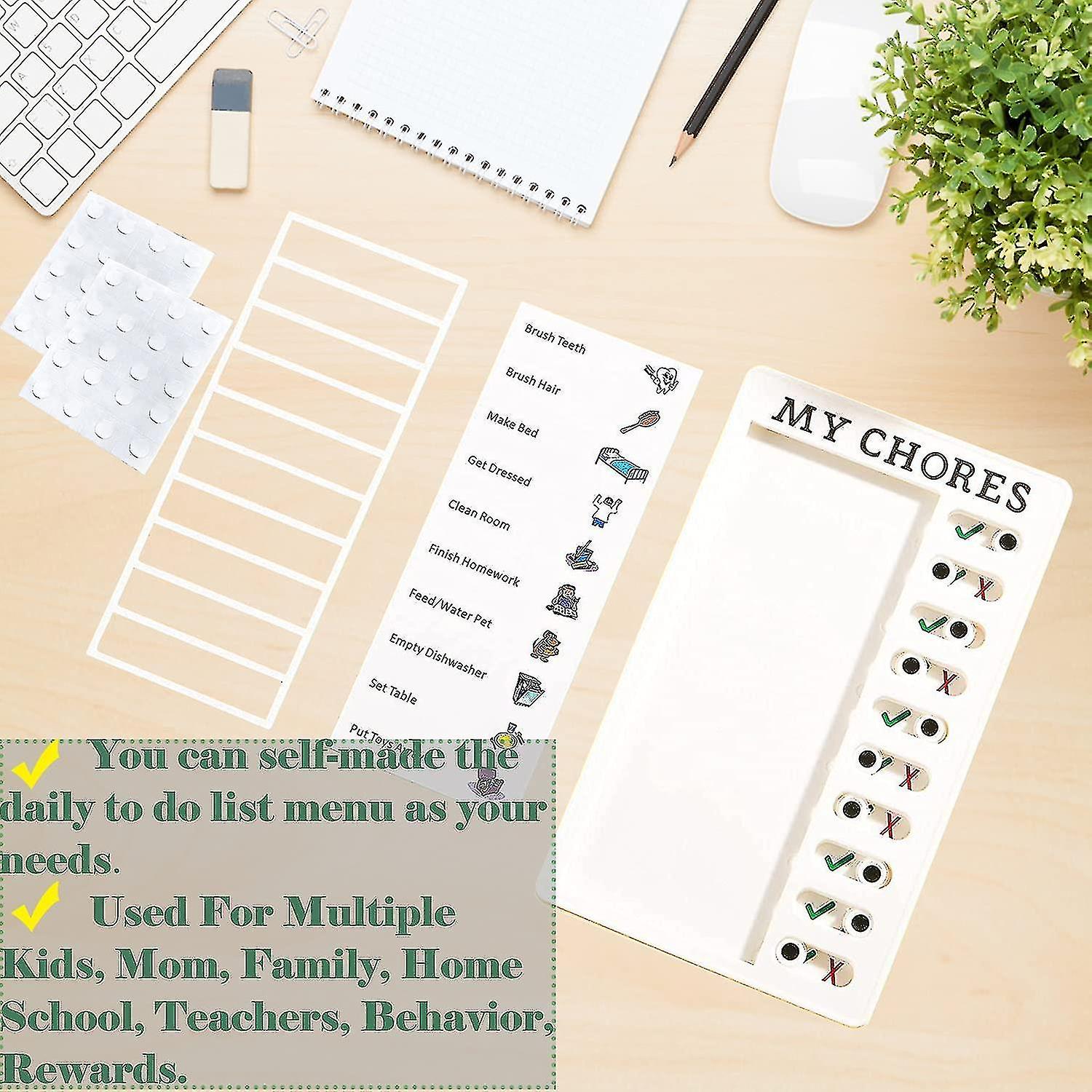 Tableau des tâches memo Checklist Board Daily To Do List Planner Check ...