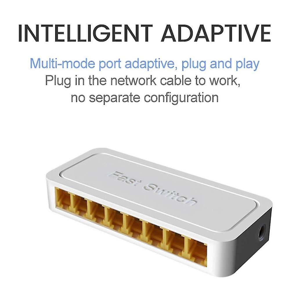 8 portar Rj45 Gigabit Ethernet Switch 1000 Mbps Mini Network Switches ...