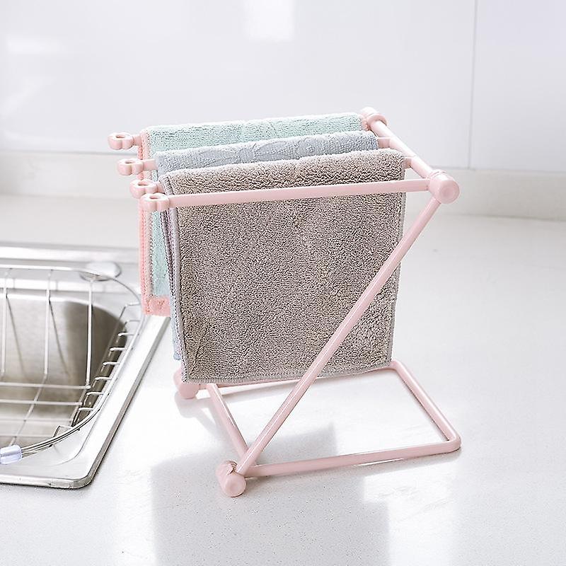 Drainer storage racks foldable vertical rags kitchen towels hanger free ...