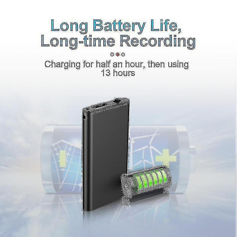 32gb Ultra-thin Intelligent Sound Digtal Recorder Portable Mini Voice ...