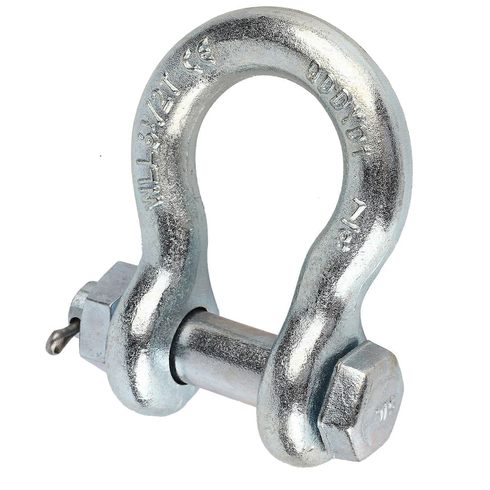 Anchor Shackle Heavy Duty Alloy Steel Bow Type with Nut Ship Lifting Machine Parts1Pc 6.5t ...
