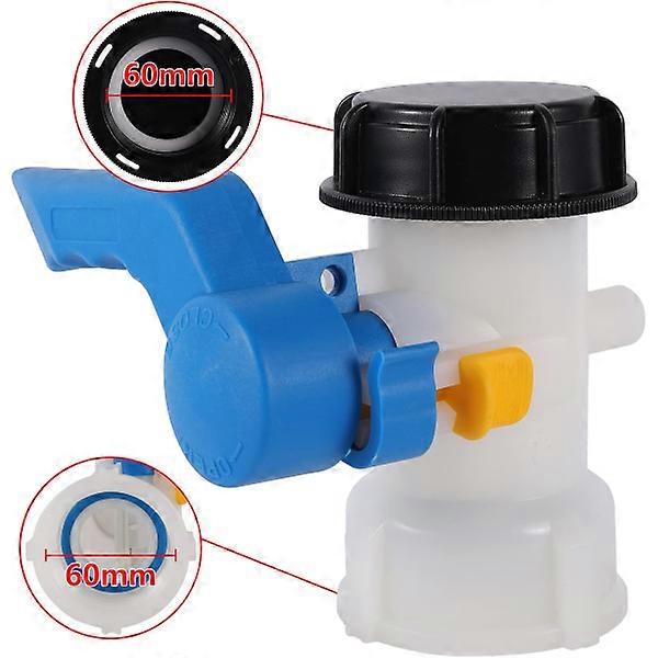 IBC adapter 60mm to 60mm 1000l plastic tank valve, 1000 liter tank ...