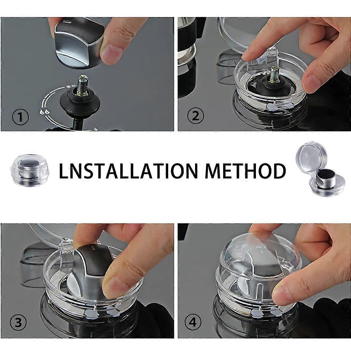 Pack of 8 Cooker Switch Protection, Kitchen Gas Hob Knob Covers, Oven ...