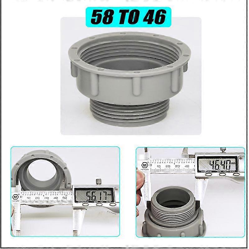 58 To 46mm Drain Pipe Sewer Adapter Kitchen Sink Drain Hose Connector ...