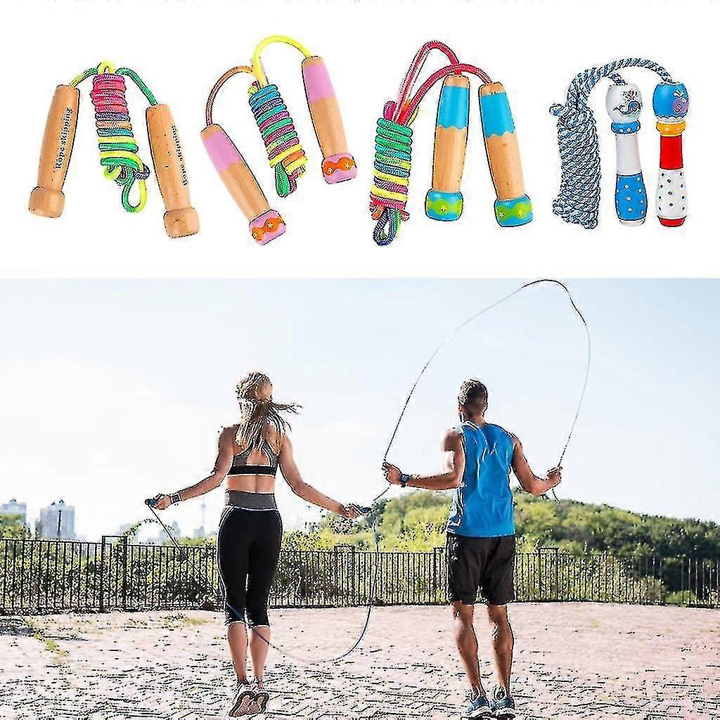 Children Skipping Rope, Adjustable Skipping Rope For Children With Wood ...