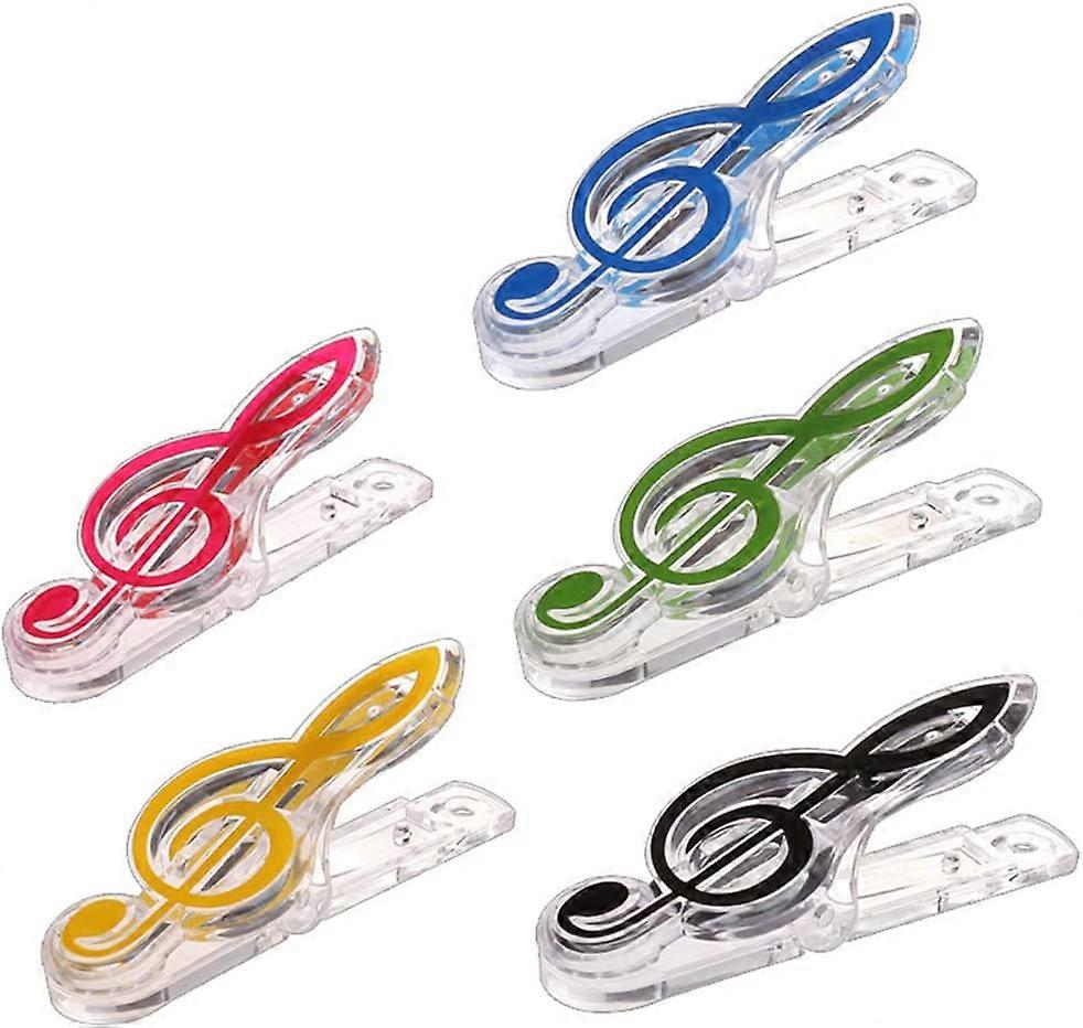 10 Pack Music Note Clips Music Clips Page Holder Plastic Sheet Clips ...