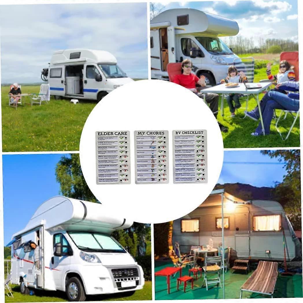 Plastic Reusable RV Checklist Daily Affairs Checklist Board, Detachable ...